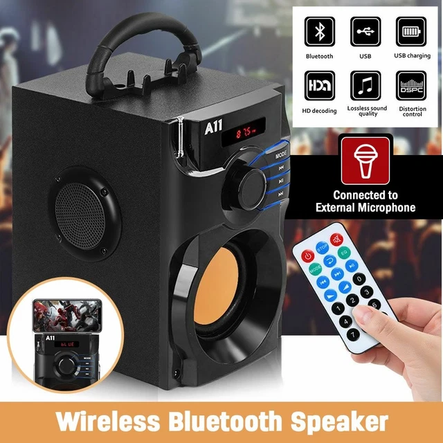 BT SPEAKER 20W Wireless Subwoofer Outdoor MP3 Player FM Radio ...