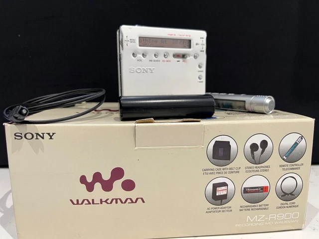SONY MZ-R900 MINI Disc Player/Recorder Walkman. ( WHITE ) 023 £289.00 ...