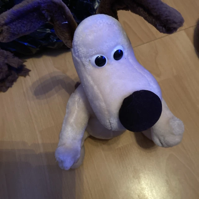 WALLACE AND GROMIT Plush Soft Toy Gromit Dog Sitting 10 Inch 1989 Born ...