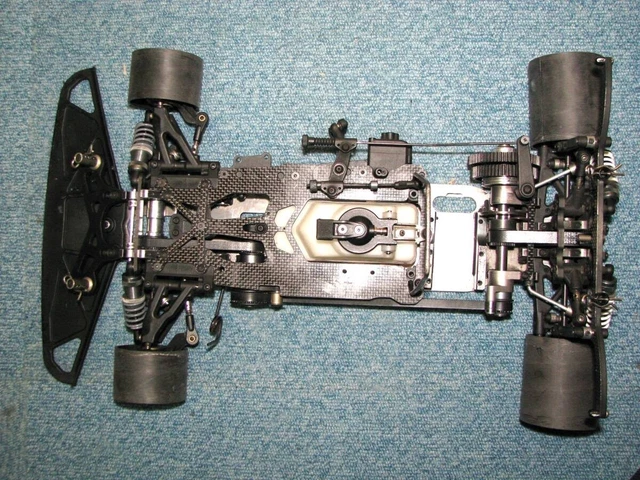 MUGEN MRX-6X RC Chassis with Engine Mount & Clutch Parts Used RC Racing ...