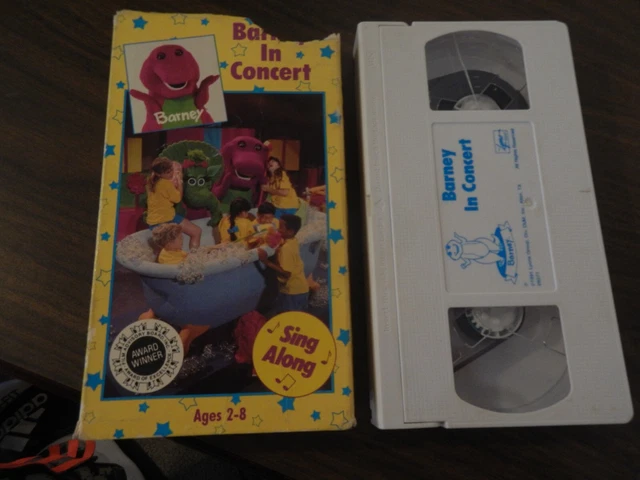 VINTAGE BARNEY VHS In Concert Sing Along 1990 Kids Tv Lyons *Box Damage ...