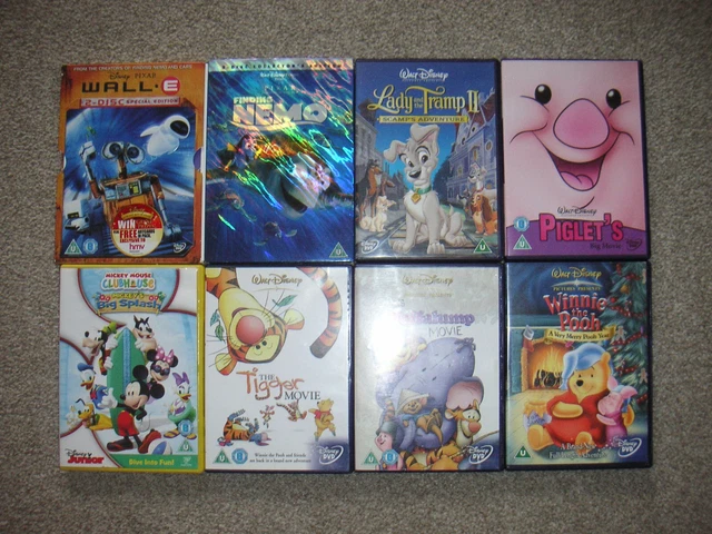 DISNEY/WARNER BROS. DVD Bundle X19 Finding Nemo, Tigger Movie, Kids ...
