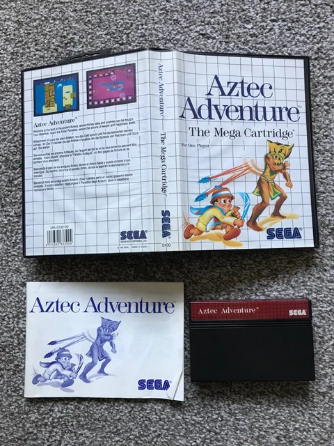 AZTEC ADVENTURE SEGA Master System Game In Scatola Con Manuale ...