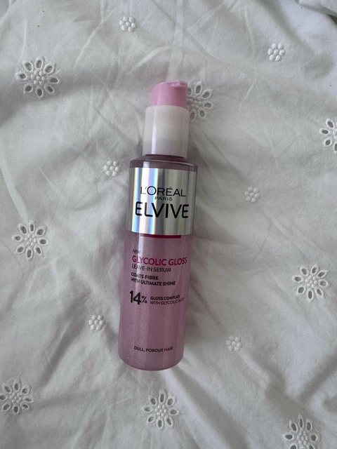 L’ORÉAL PARIS ELVIVE Glycolic Gloss Leave-In Serum for Dry Dull Hair with Shine £5.92 - PicClick UK