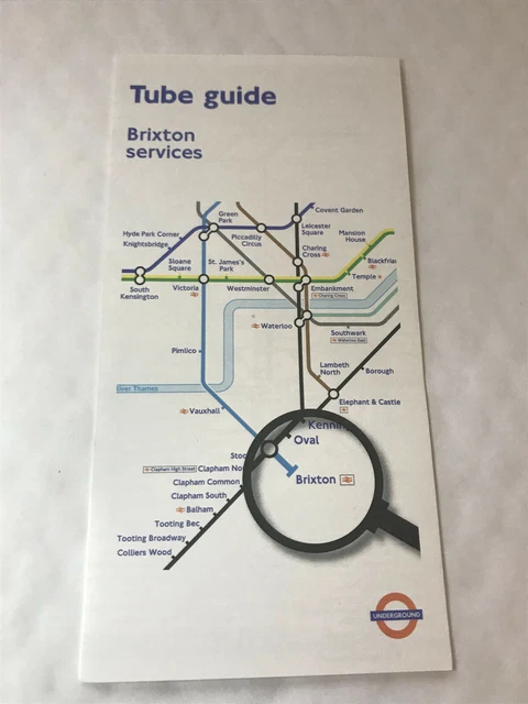 LONDON UNDERGROUND TUBE Guide Brixton (Victoria Line) £1.49 - PicClick UK
