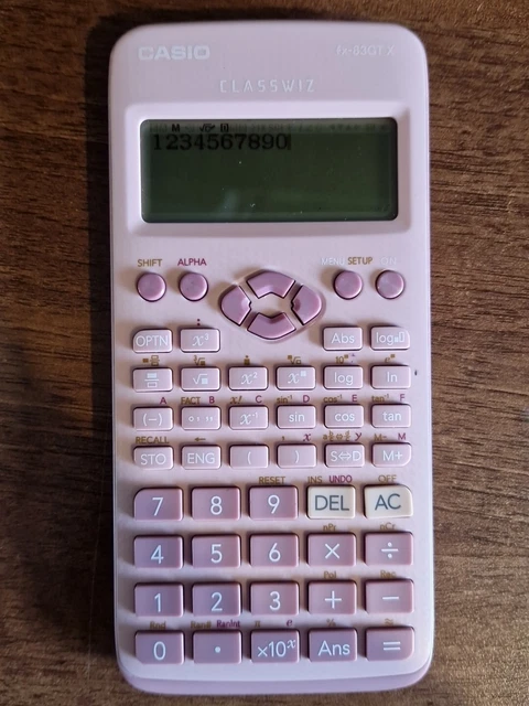 CASIO FX-83GT X ‘CLASSWIZ’ Scientific Calculator in Pink £16.99 ...