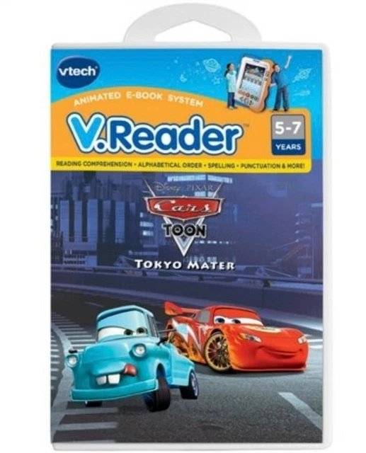 VTECH V.READER DISNEY Pixar CARS Toon Tokyo Mater Reading Games Story ...