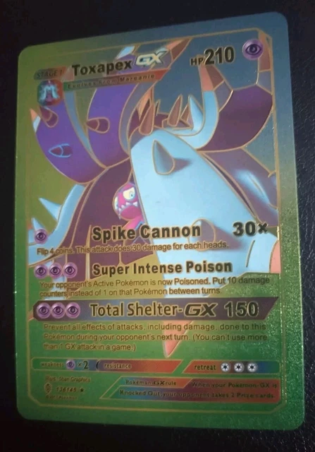 RAINBOW POKÉMON CARD Toxapex Collectable Pokémon Card £1.05 - PicClick UK