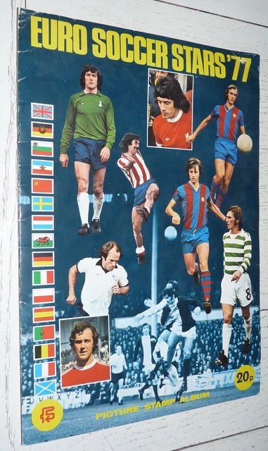 RARE ALBUM FOOTBALL Fks Euro Soccer Stars 77 1976-1977 Vide Empty Leer ...