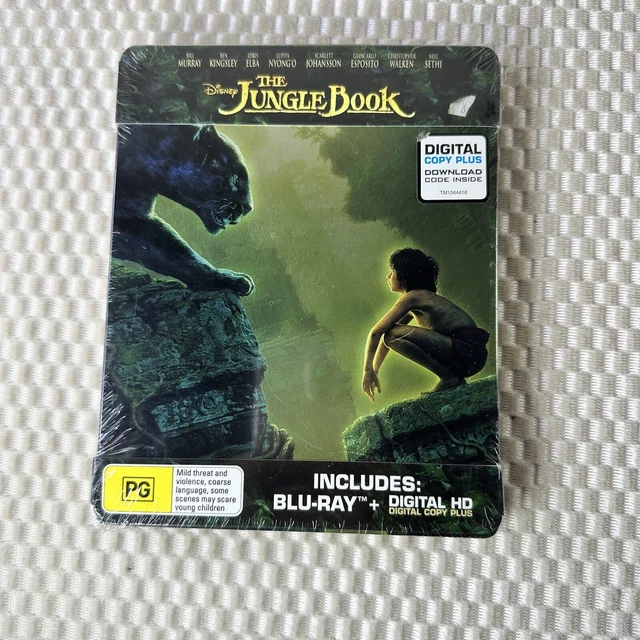 DISNEY THE JUNGLE Book Steelbook Blu Ray DVD + Digital Download HD New ...