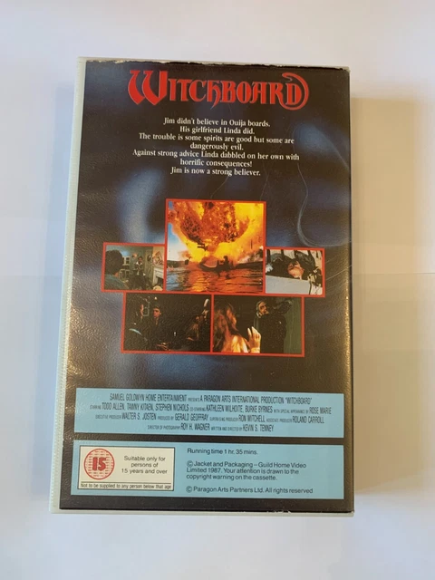 WITCHBOARD {1986, HORROR, Vhs/Pal} Original Ex-Rental Big Box Video ...