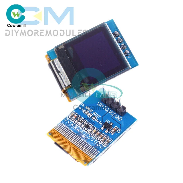 0.66& 4 PIN Screen IIC I2C 0.66in OLED White Display Module 64x48 for ...