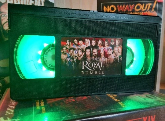 WWE ROYAL RUMBLE, WWF, VHS Night Light, Desk Lamp, Led, Bedroom Lamp ...
