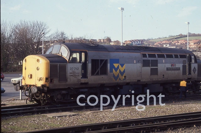 ORIGINAL DIESEL RAILWAY 35mm Slide 37712 Exeter TMD 1991 £1.50 ...