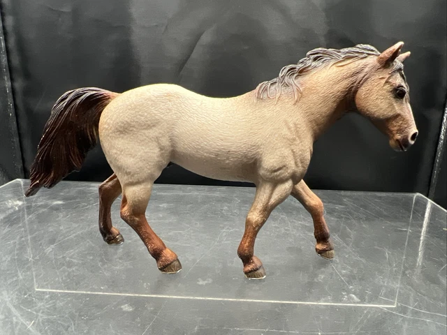 SCHLEICH QUARTER HORSE STALLION Equestrian Animal Figure 2008 Retired ...