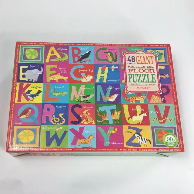 GIANT REALLY BIG Floor Puzzle for Kids Alphabet ABC 48 Pieces 3+ $23.99 ...