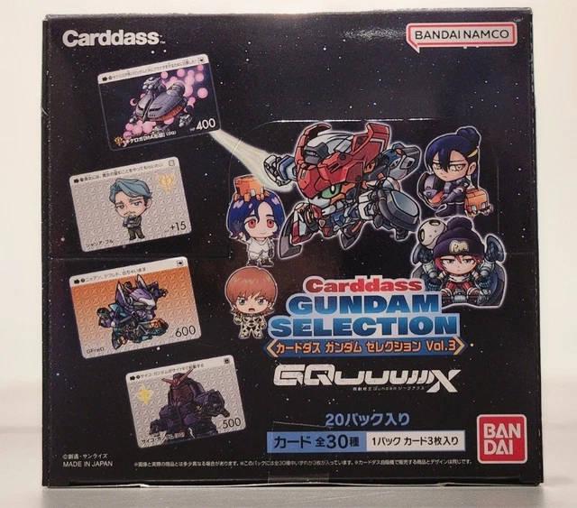 CARDDASS GUNDAM SELECTION Vol.3 Gundam GQuuuuuuX Box 2025 via DHL $96.29 - PicClick CA
