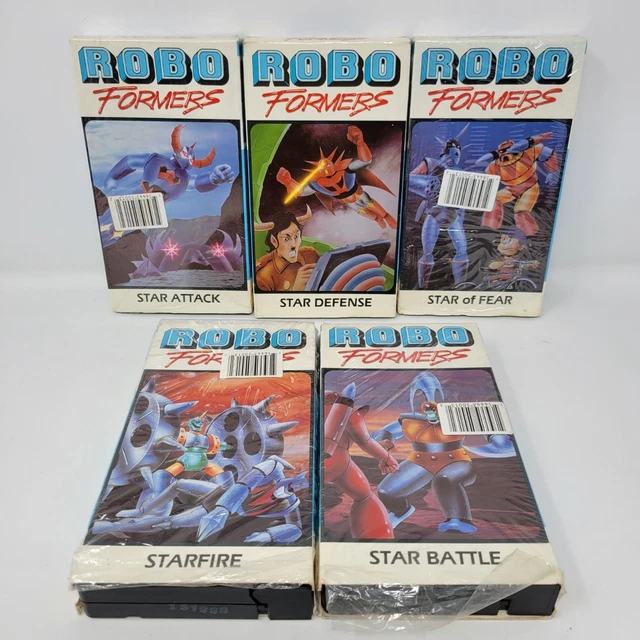 ROBO FORMERS VHS Lot Of 5: Star Attack Star Defense Star Of Fear ...