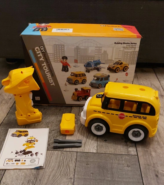 DIY BUILD REMOTE Control School Bus Toy £2.22 - PicClick UK