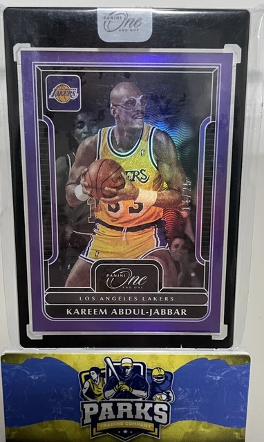 KAREEM ABDUL-JABBAR 2022/23 Panini One & One violet parallèle #14/25 Lakers A7 EUR 54,72 ...