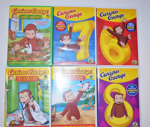 CURIOUS GEORGE 6 DVD Collection Video Bundle $35.00 - PicClick