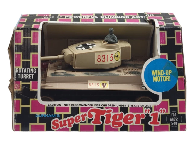 VTG DURHAM'S SUPER Tiger "1" Wind-Up Powerful Climbing Action German ...