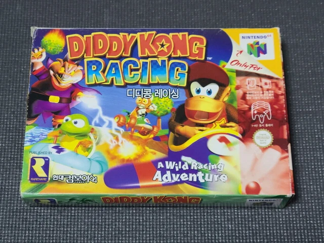 HYUNDAI NINTENDO COMBOY 64 Diddy Kong Racing Retro Game Korean Version ...
