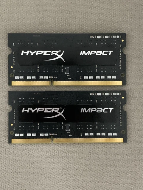 KINGSTON HYPERX IMPACT HX318LS11IB/4 1866 MHz DDR3L CL11 SODIMM 1.35 V 8GB DDR3 EUR 3,50 ...