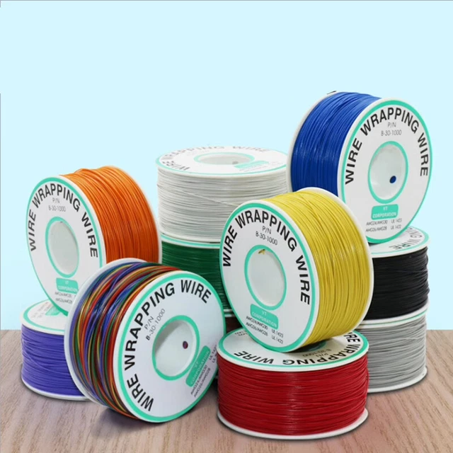 KYNAR WIRE WRAPPING Hook-up Copper Single Core Cable PCB 30 AWG Length ...