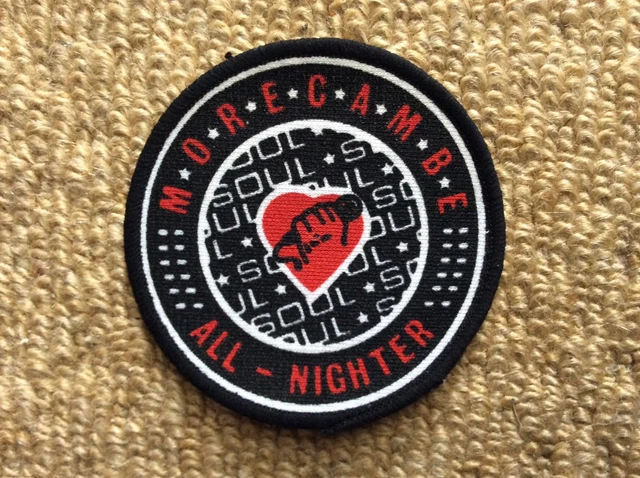 VINTAGE ORIGINAL 1980’S NORTHERN SOUL Patch Mods MORECAMBE ALL NIGHTER ...