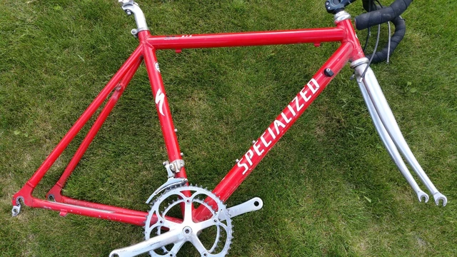 SPECIALIZED M2 PRO metal matrix Road frame and fork 90's retro classic ...