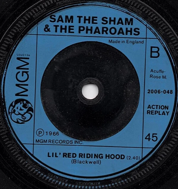 SAM THE SHAM & The Pharaohs - Lainoly Bully / Lil' Red Riding Hood (7 ...