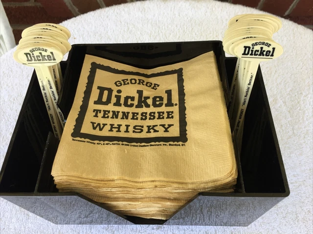 GEORGE DICKEL TENNESSEE tovagliolo acrilico whisky e mescolare supporto ...