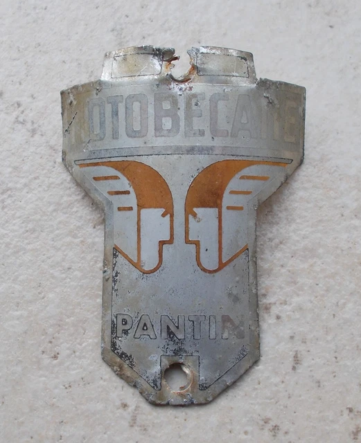 VINTAGE HEAD BADGE Bicycles MOTOBECANE France cycles antique Bike ...