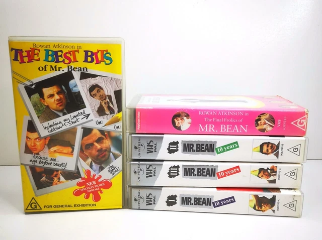 MR BEAN VHS 10 Year Anniversary Series Best Bits Final Frolics Bundle ...