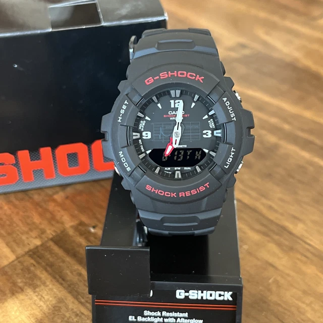 OROLOGIO DA UOMO Casio G-SHOCK Analogico-Digitale Serie G-100 - G100-1BV prezzo al dettaglio ...