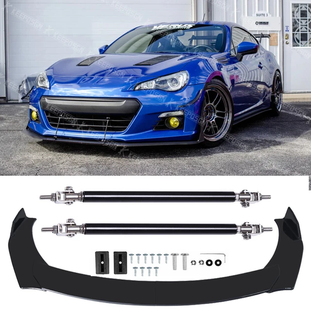 FOR SUBARU BRZ Toyota GT86 Front Bumper Lip Splitter Spoiler Glossy ...
