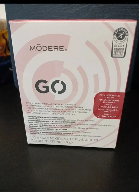 MODERE GO PINK LEMONADE Vitamin, Mineral, Amino Acid Energy Drink , Box ...