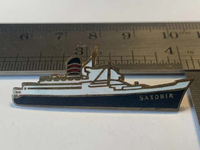 VINTAGE RARE RMS Saxonia Passenger Liner Ship 1954-62 UK Brooch Pin ...