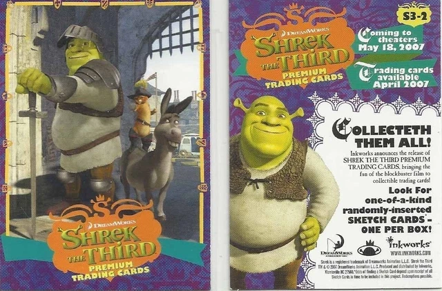 SHREK THE THIRD S3-2 Promo Card By Inkworks £1.75 - PicClick UK