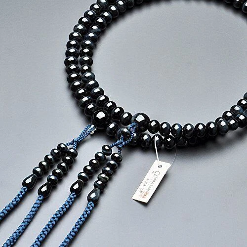 SHINGON SHU JUZU(BUDDHIST prayer beads) For men Blue Tigarite mandarin ...