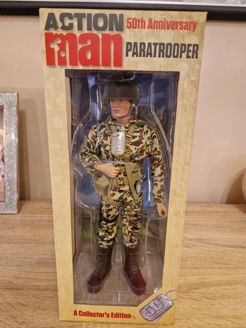 ACTION MAN 50TH Anniversary British Paratrooper 1/6 Figure BNIB £78.72 ...