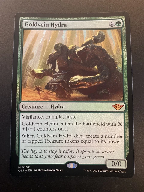 FOIL GOLDVEIN HYDRA 0167 MTG Outlaws of Thunder Junction mythique neuf ... FOIL GOLDVEIN HYDRA 0167 MTG Outlaws of Thunder Junction mythique neuf ...