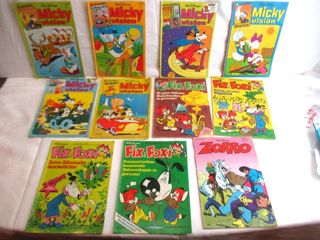 28 COMIC`S 60-70ER Jahre Micky Mouse Fix+Foxi Zorro Goofy Bugs Bunny (1 ...