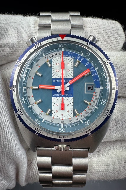 BREITLING CHRONO-MATIC 2117 Vintage "Pult Pupitre" Bullhead Cal ...