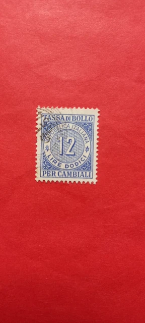 REVENUE FISCAL TASSA DI Bollo Per Cambiali L. 12 EUR 2,00 - PicClick IT