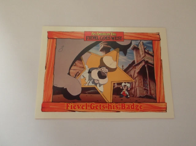 AN AMERICAN TAIL: Fievel Goes West "FIEVEL GETS HIS BADGE" #101 Trade ...