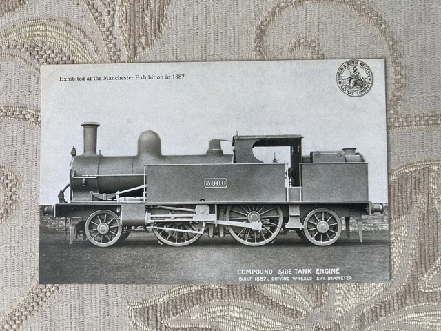 RAILWAY POSTCARD, LNWR, Steam Locomotive, Side Tank Engine, number 3000 ...