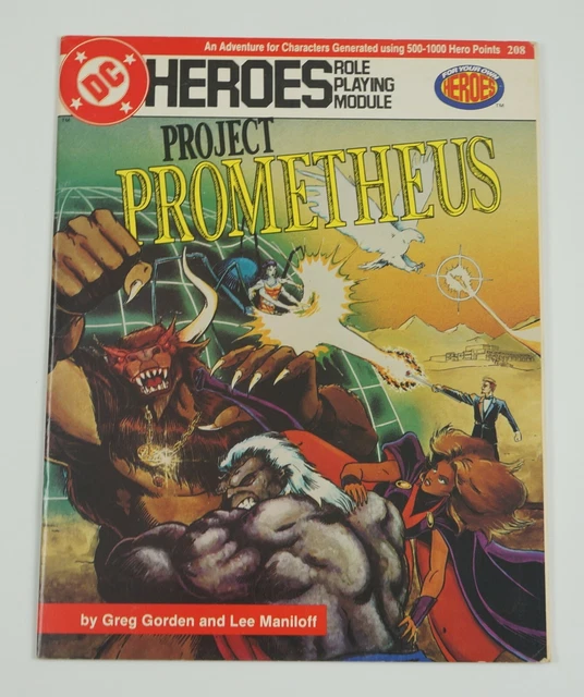 PROJECT PROMETHEUS: A DC Heroes RPG Adventure Module FN 1985 Mayfair ...