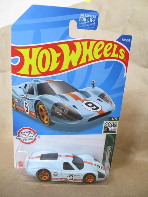 HOT WHEELS RETRO Racers 1967 Ford GT40 MkIV Gulf voiture de course ...